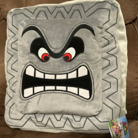 Nintendo | Toys | Official Nintendo Super Mario Bros 4 Thwomp Pillow ...